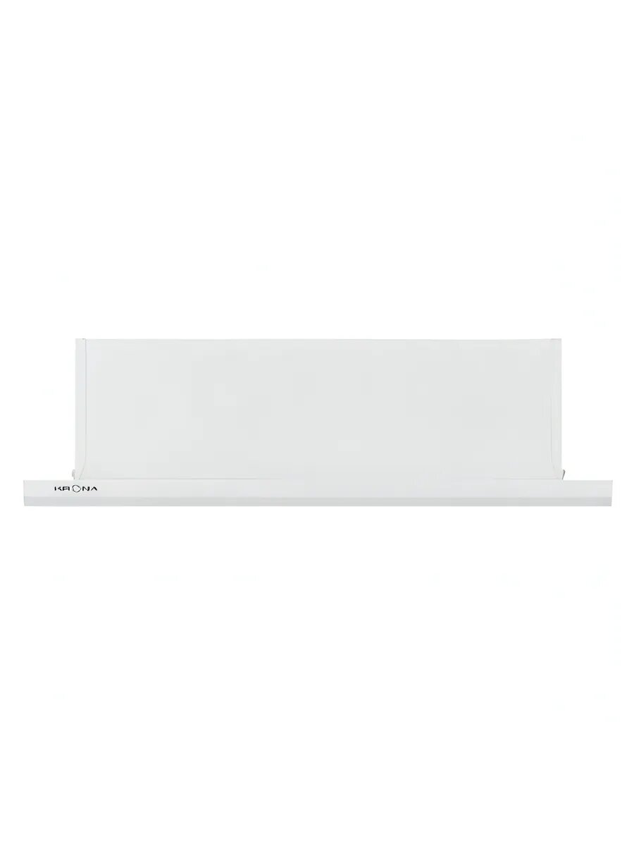 Вытяжка Krona Kamilla 600 slim белый, кнопочное (2 мотора), 520 м³/час, 58 дБ, 3 скорости