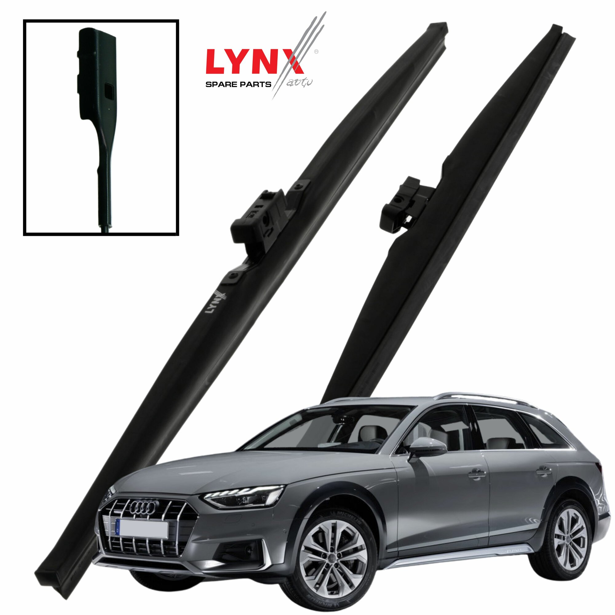 Дворники AUDI A4 allroad quattro (2) B9 / ауди А4 Олроуд рест. 2019 2020 2021 2022 Щетки стеклоочистителя зимние LYNXauto 600мм-500мм к-т 2шт.