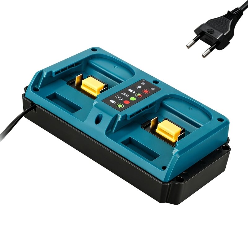 Двухпортовая Зарядная база Док-станция для источника питания Идеально подходит для Наружных устройств Совместимость с Инструментами И Батареями Водонепроницаемый Кабель