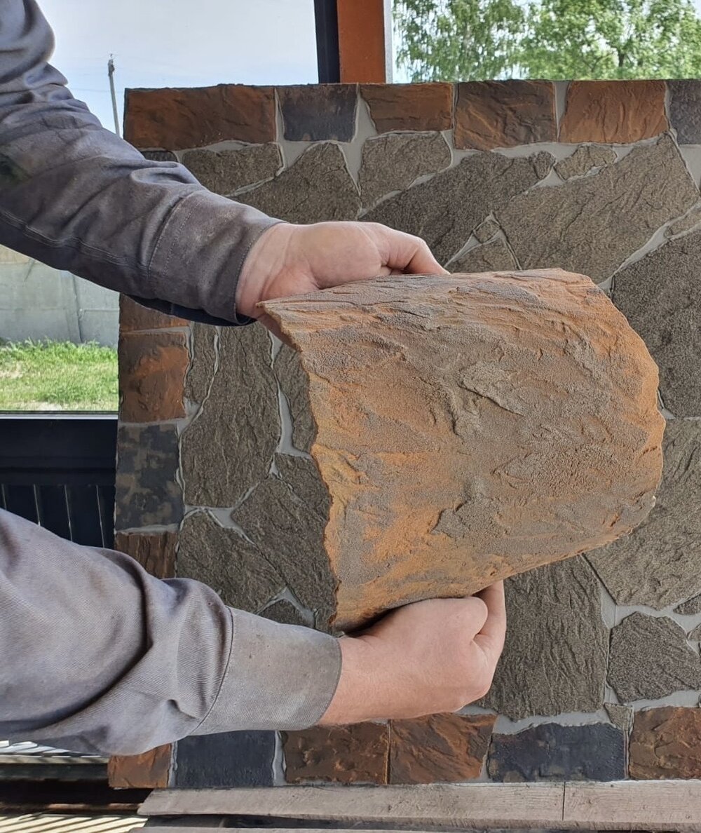 Клинкерный Сланец "Бежевый", для внешней и внутренней отделки, размер 250x200x5мм