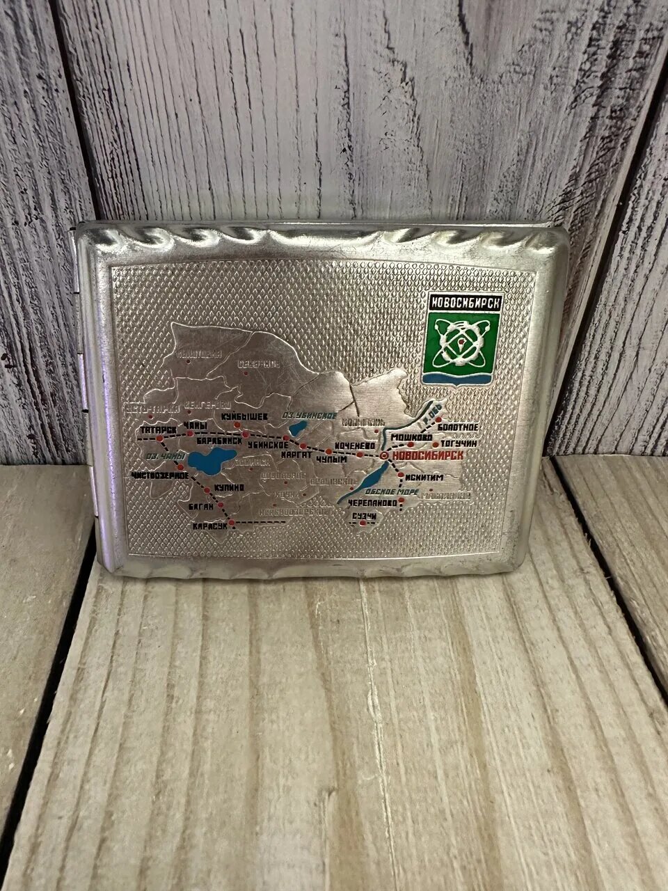 Портсигар Алюминиевый ссср Винтажный коллекционный