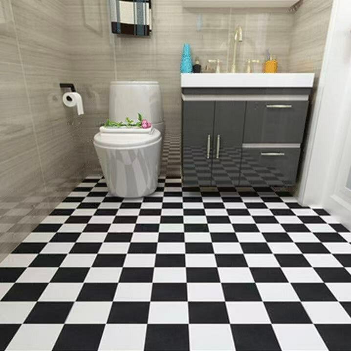 В ванной и на кухне плитка для пола, водонепроницаемая и противоскользящая, 500*60 см