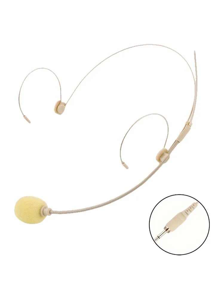 Микрофон Микрофон петличный HS4-XLR-3-pin, бежевый, бежевый