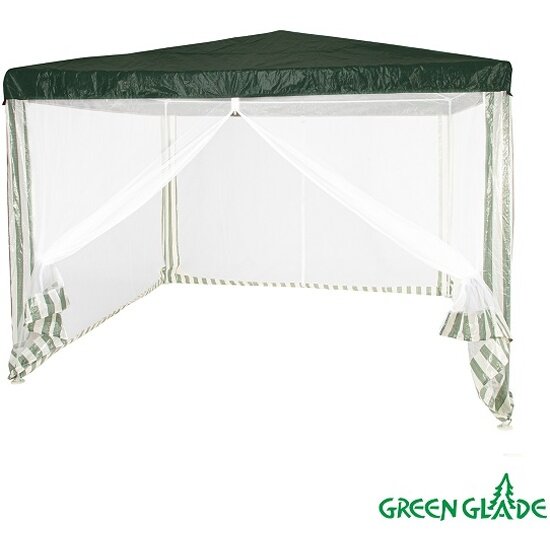Тент садовый Green Glade с москитной сеткой 9 кв. м зеленый 1028