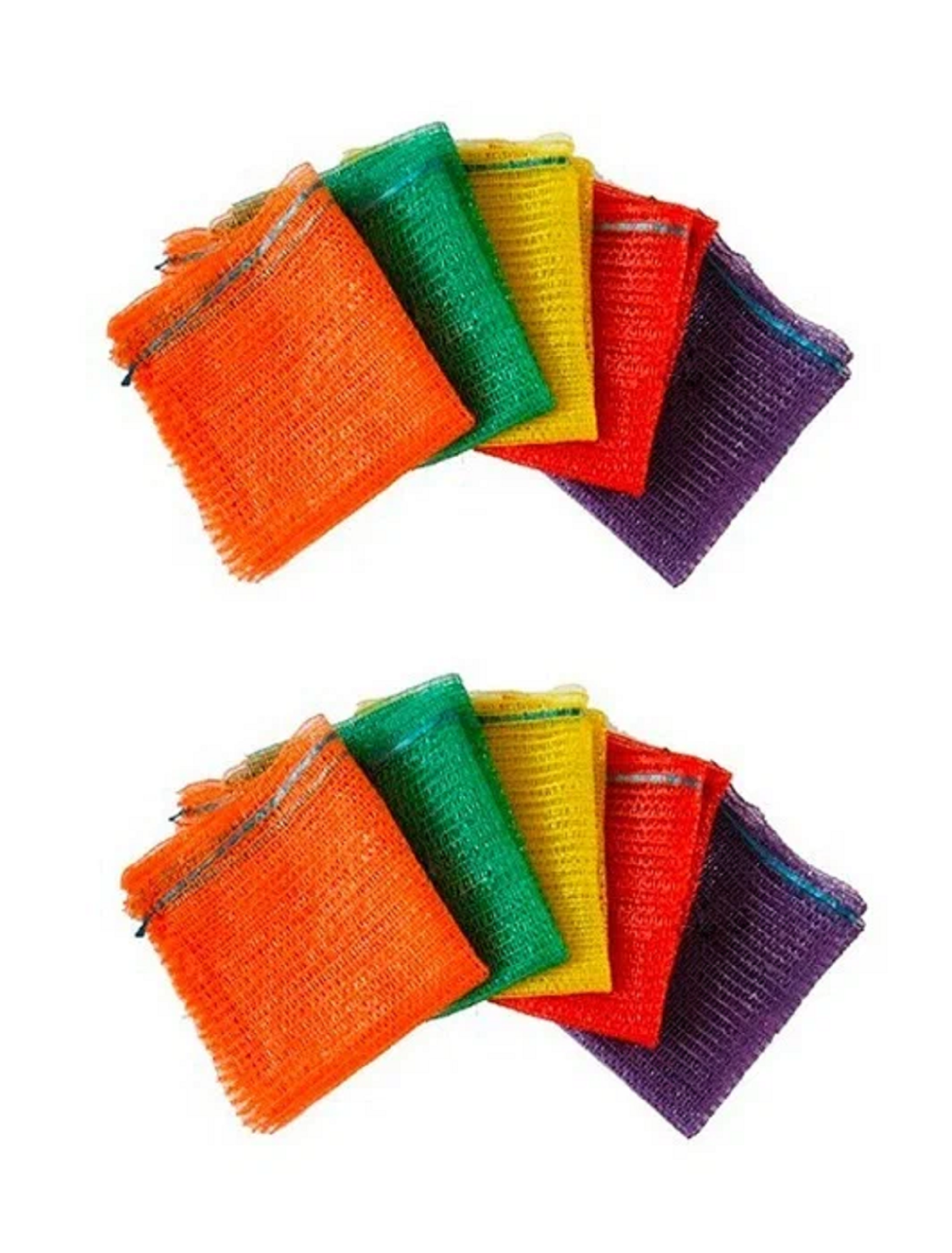 Сетка-мешок для овощей до 40 кг, для урожая, с завязками, 50 х 80 см, 10 шт.