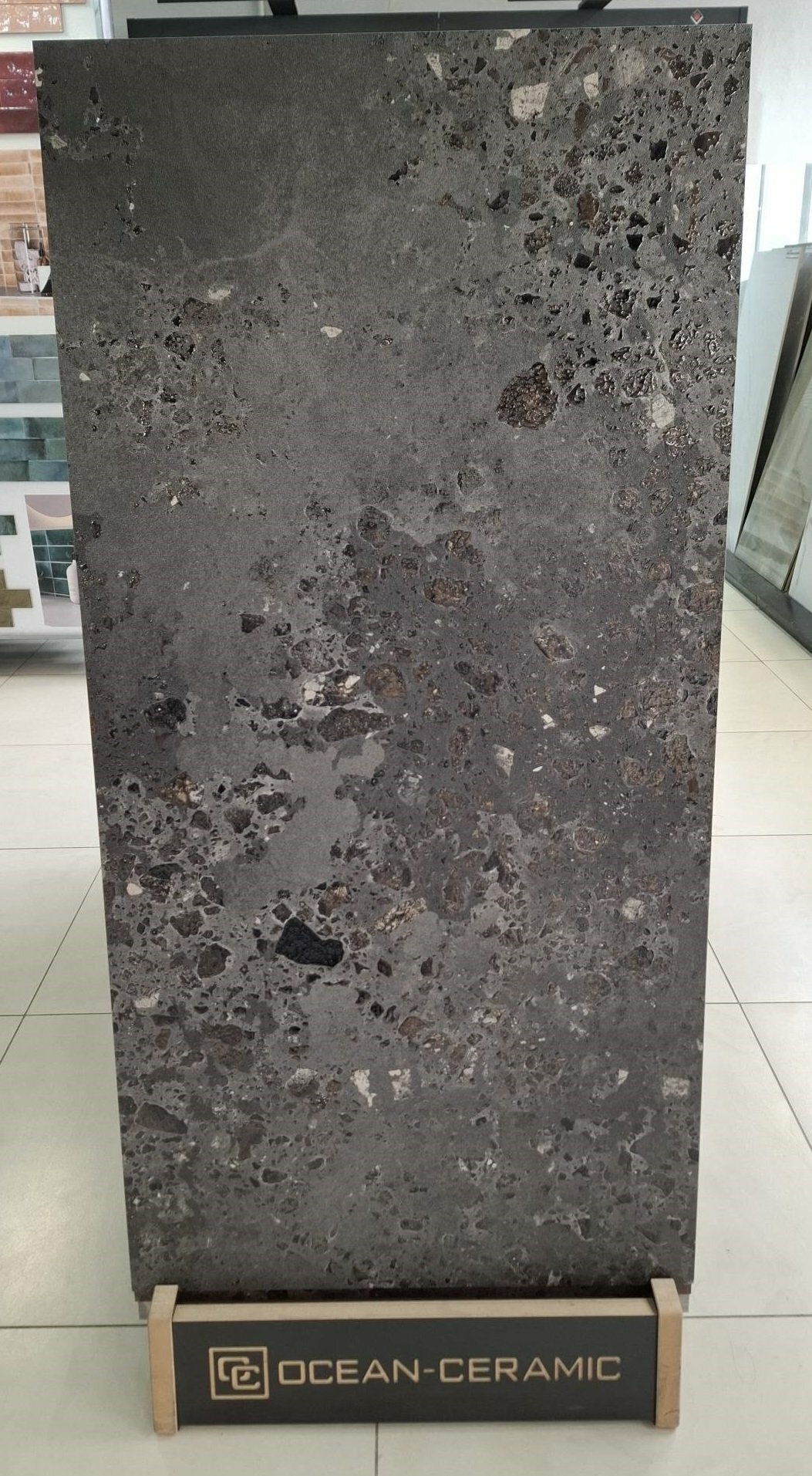 Керамогранит Ocean Ceramic Flaco Nero , Gloster (матовый Sugar с глазурован. вставками) (цена за 1 плит. 0.72м2)