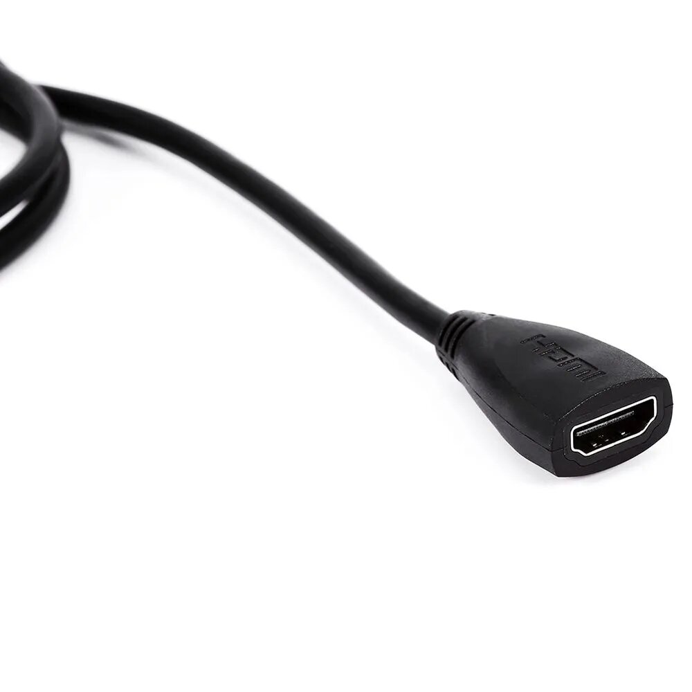 Удлинитель HDMI кабеля 1 м черный для видео. Поддержка HDMI. — фото 1