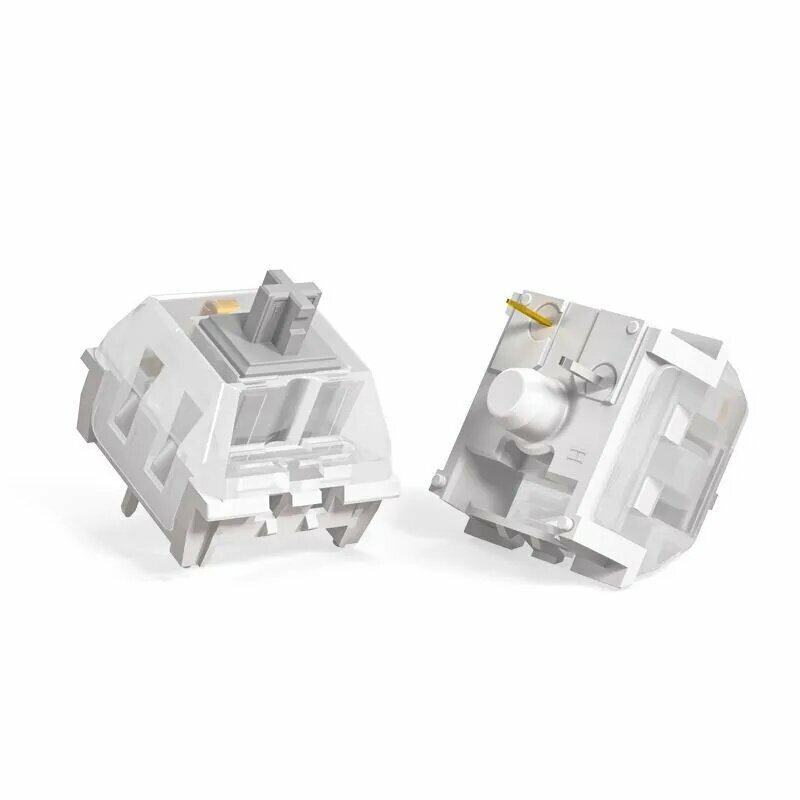 10 шт. Kailh Speed Silver переключателей 41gf для механических клавиатур, с заводской смазкой, для игр