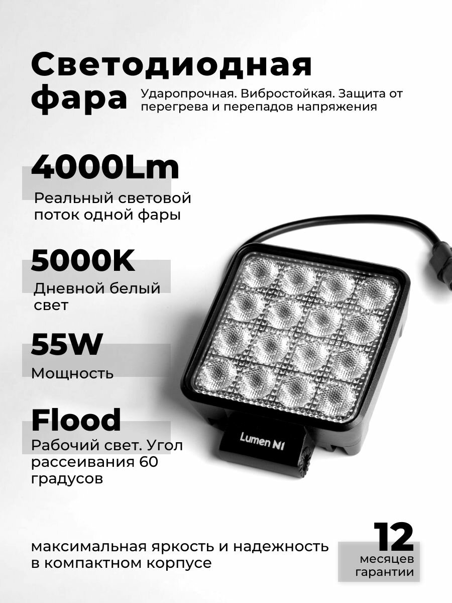Светодиодная фара Lumen Standard N1