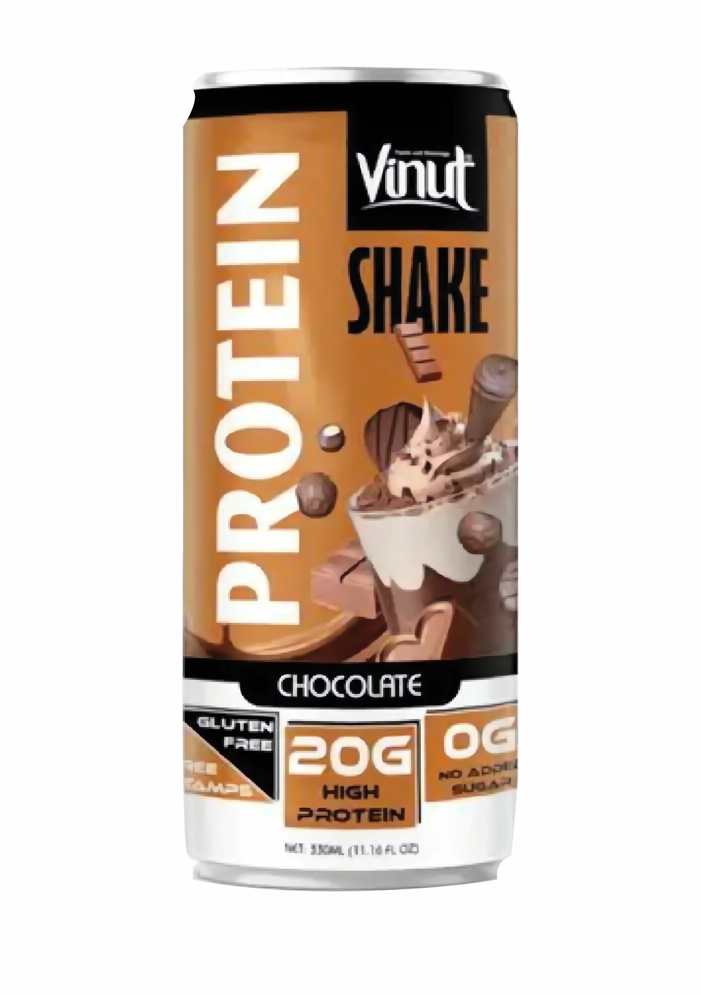 Протеиновый напиток PROTEIN SHAKE VINUT шоколад 0,33 л ж/б