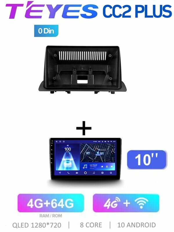 Магнитола 10" Teyes CC2 Plus 4/64 Gb для Honda CR-V 2022-2023 0 din
