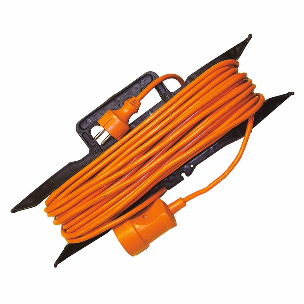 Удлинитель Tdm electric 1 розетка, 40 м, с заземлением, рамка, ПВС, 3х0.75 мм2, мощность нагрузки 2200 Вт, Народный SQ1307-0314
