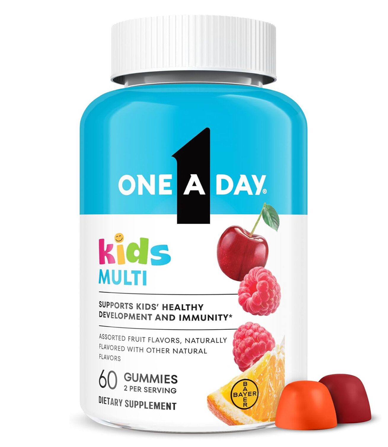 Жевательные пастилки One a Day, мультивитамины, для детей, упаковка 60 штук