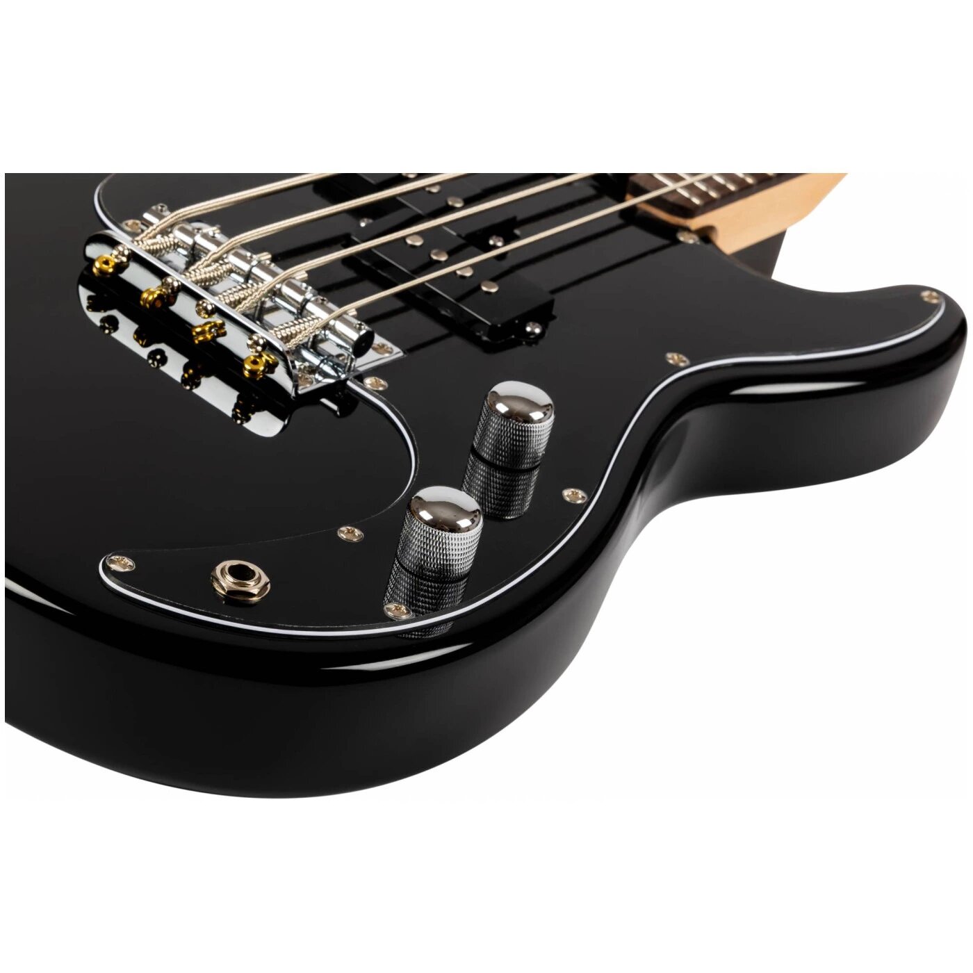 Бас-гитара уменьшенная Flight Mini Bass Lite BK — фото 1