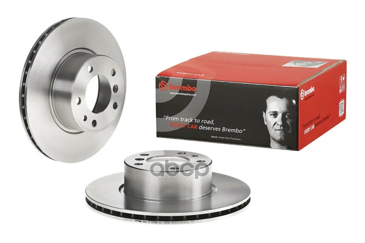 Диск тормозной передний вентилируемый Корея Brembo арт. 09514224