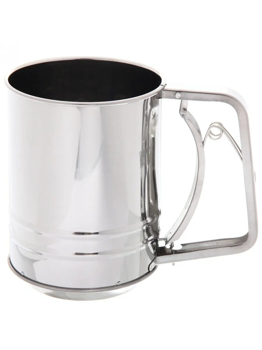 Кружка-сито кухонная металлическая 9,5*13см, цвет металлический