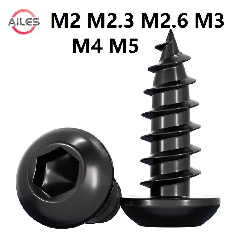 Саморезы нержавеющая сталь 304 M2 M2.6 M3 M3.5 M4 M5 M5x60mm 10pcs