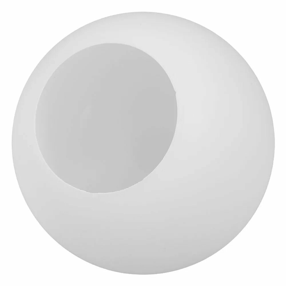 Круглый Стеклянный Плафон Для Люстр И Потолочных Светильников Молочно Белый 1Шт