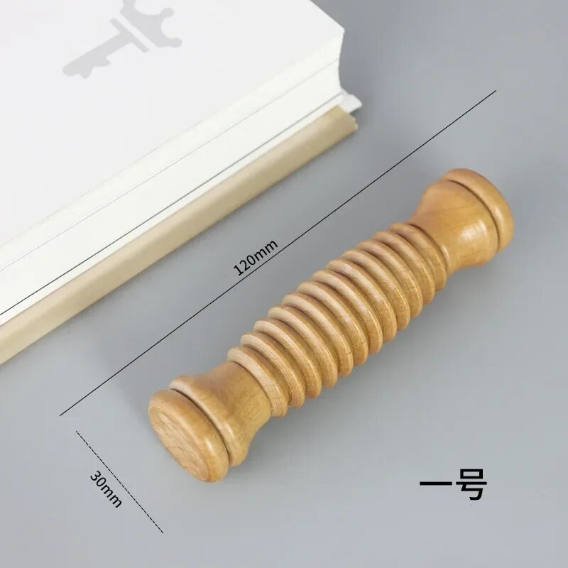 Деревянный массажный ролик для ног для облегчения подошвенного фасциита, инструмент для массажа глубоких тканей, снятие стресса, массажный ролик для ног, снимает стресс