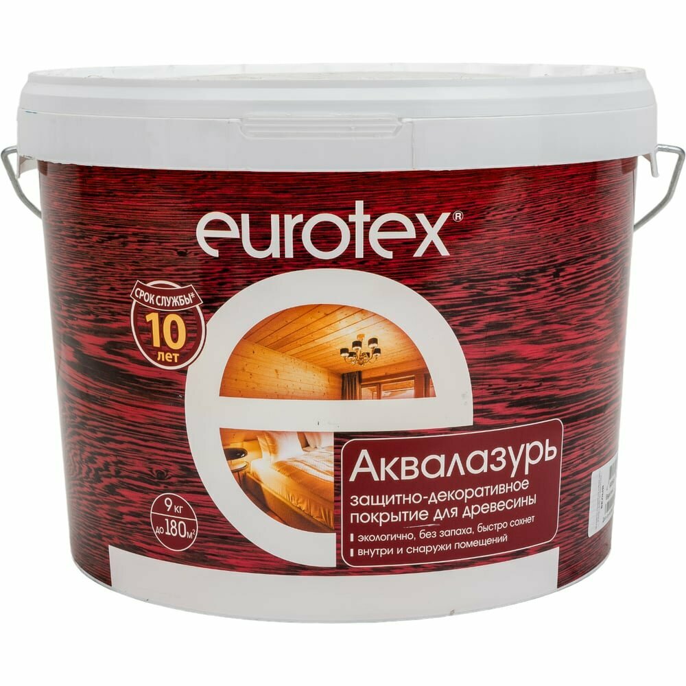 Лак акриловый Eurotex белый 9 кг 1/2 24782