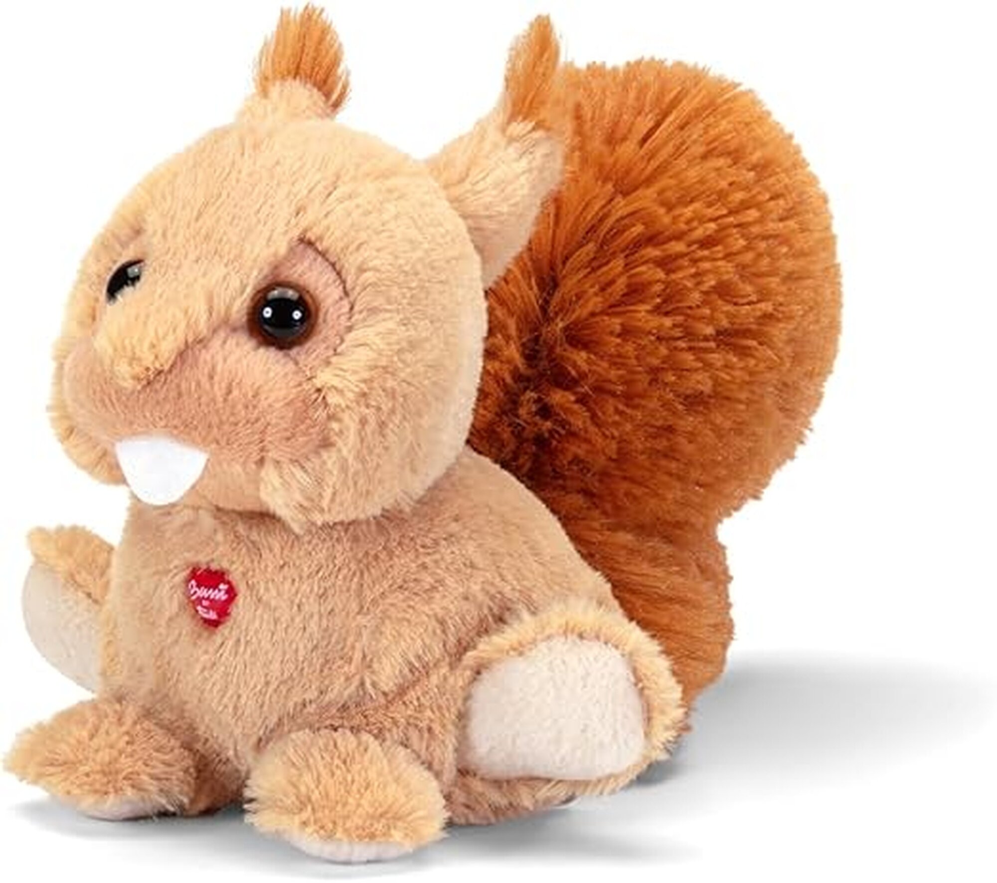 Мягкая игрушка Trudi - Плюшевая белка, размер 16 см - 18191, бежевый