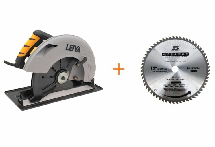 Циркулярная пила LEIYA с диском 300х30 мм LY212-01-SET