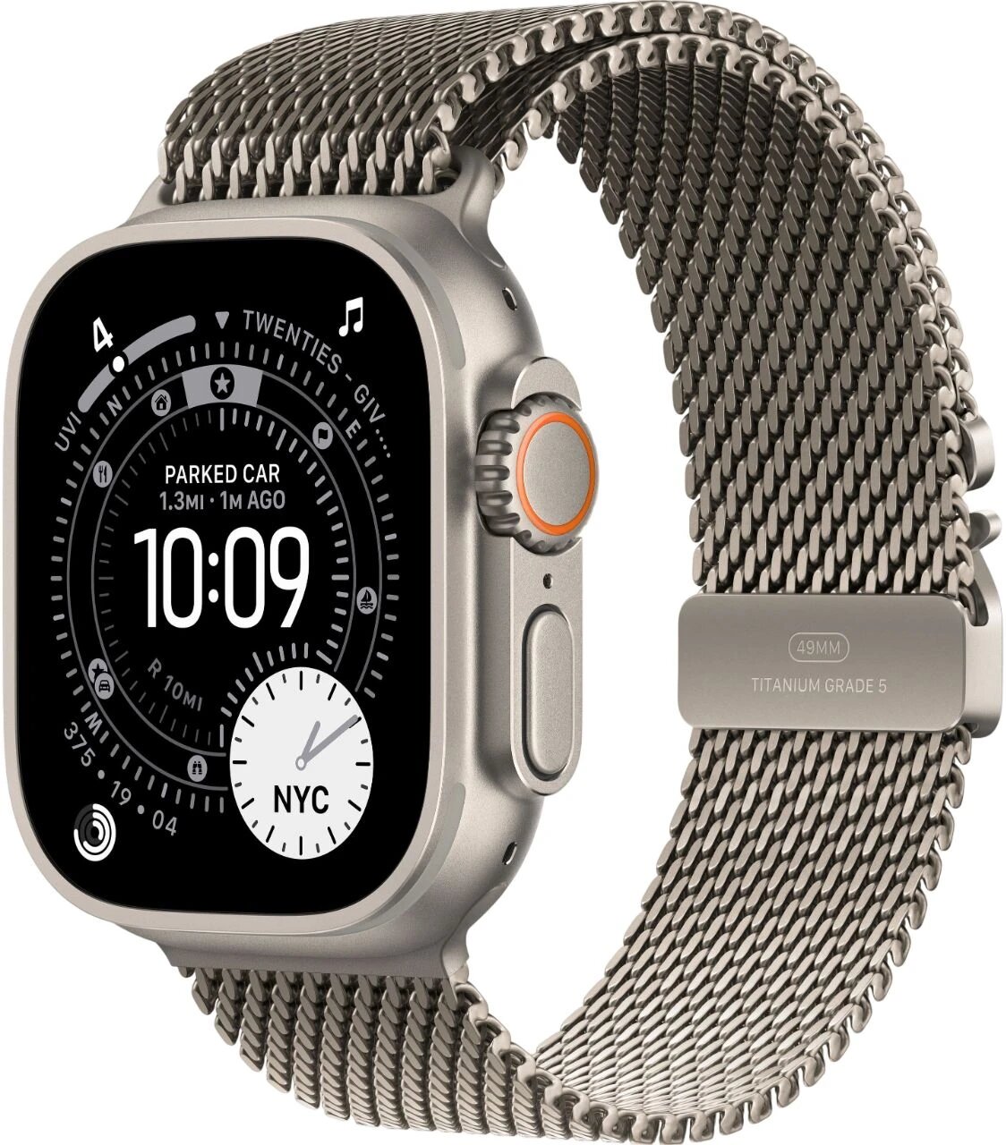 Умные часы Apple Watch Ultra 3 2025 Titan 49 мм GPS + Cellular, Natural Titanium Case with Natural Milanese Loop M