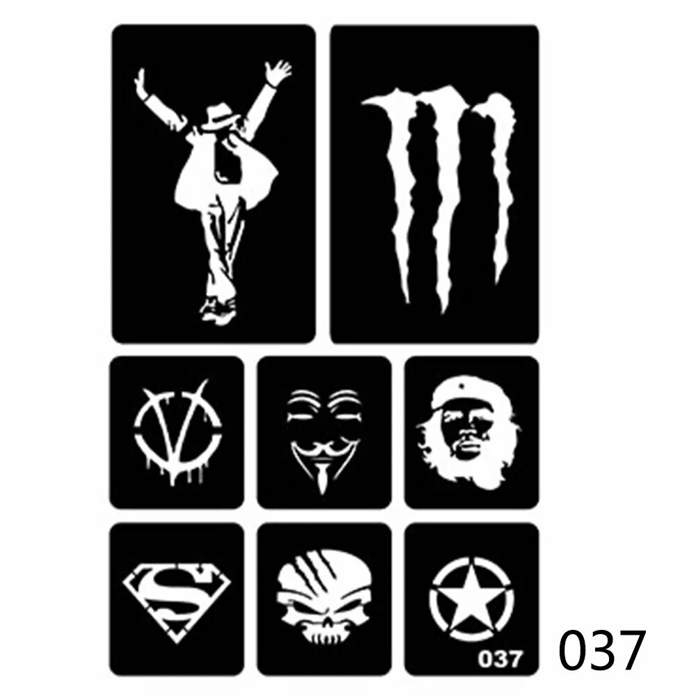 Трафарет для временной хны Татуировка: новый дизайн для тела и рук для девушек