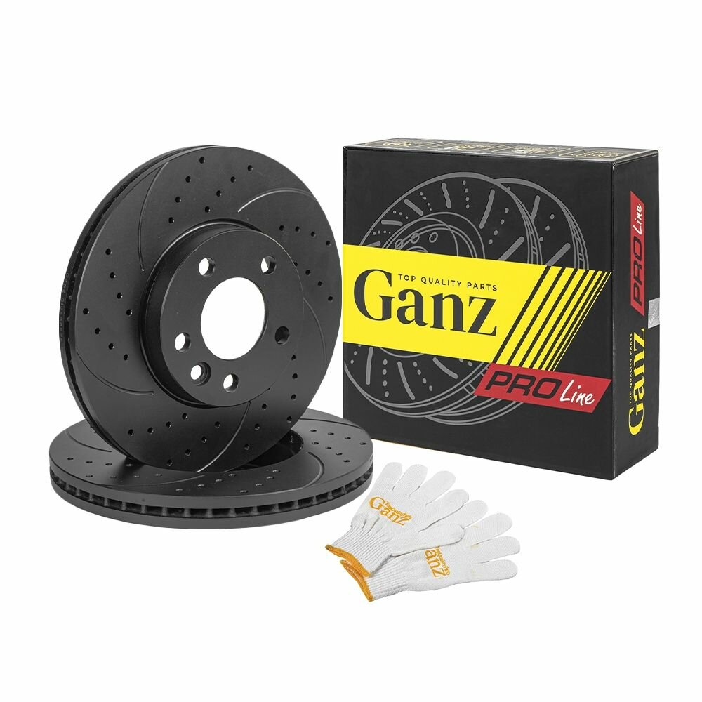 Тормозные диски передние на Фольксваген Калифорния T5, T6, Мультиван, Туарег, 2 штуки