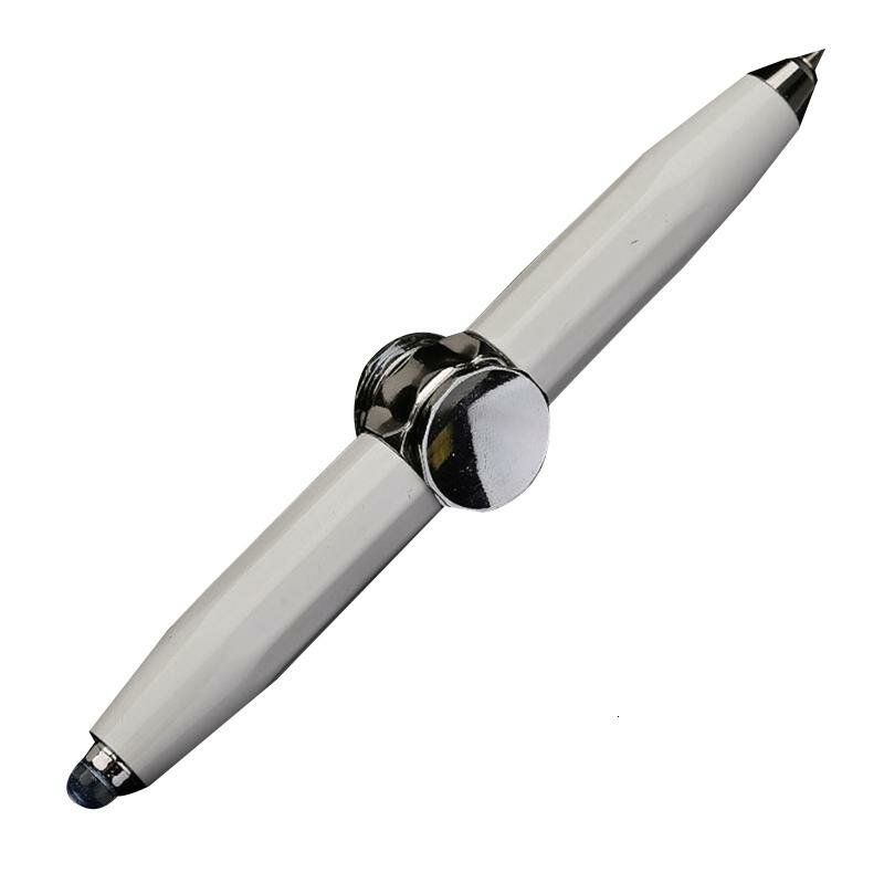 Спиннер-ручка с LED-подсветкой, Белый