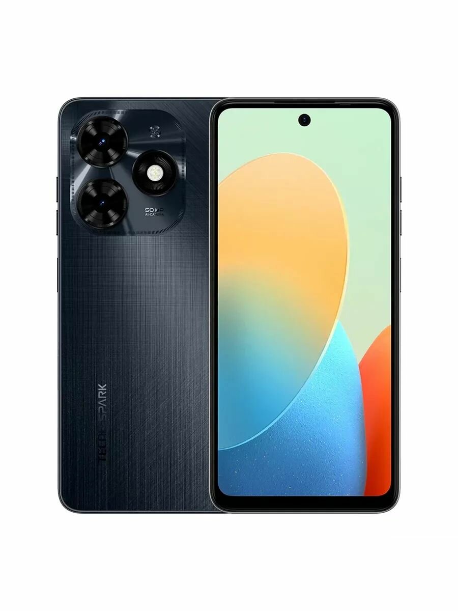 Смартфон TECNO Spark 20c 4/128 Гб, gravity black