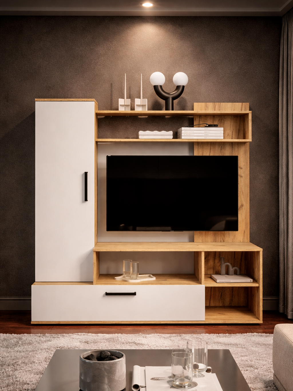 Стенка со шкафом "Евро 2" , 150х44х152 см