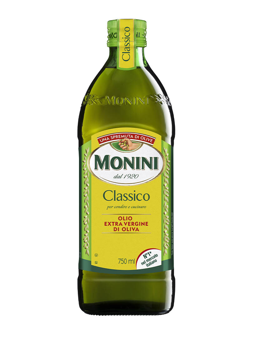 Масло оливковое Monini нерафинированное Extra Virgin Classico, 0.75 л