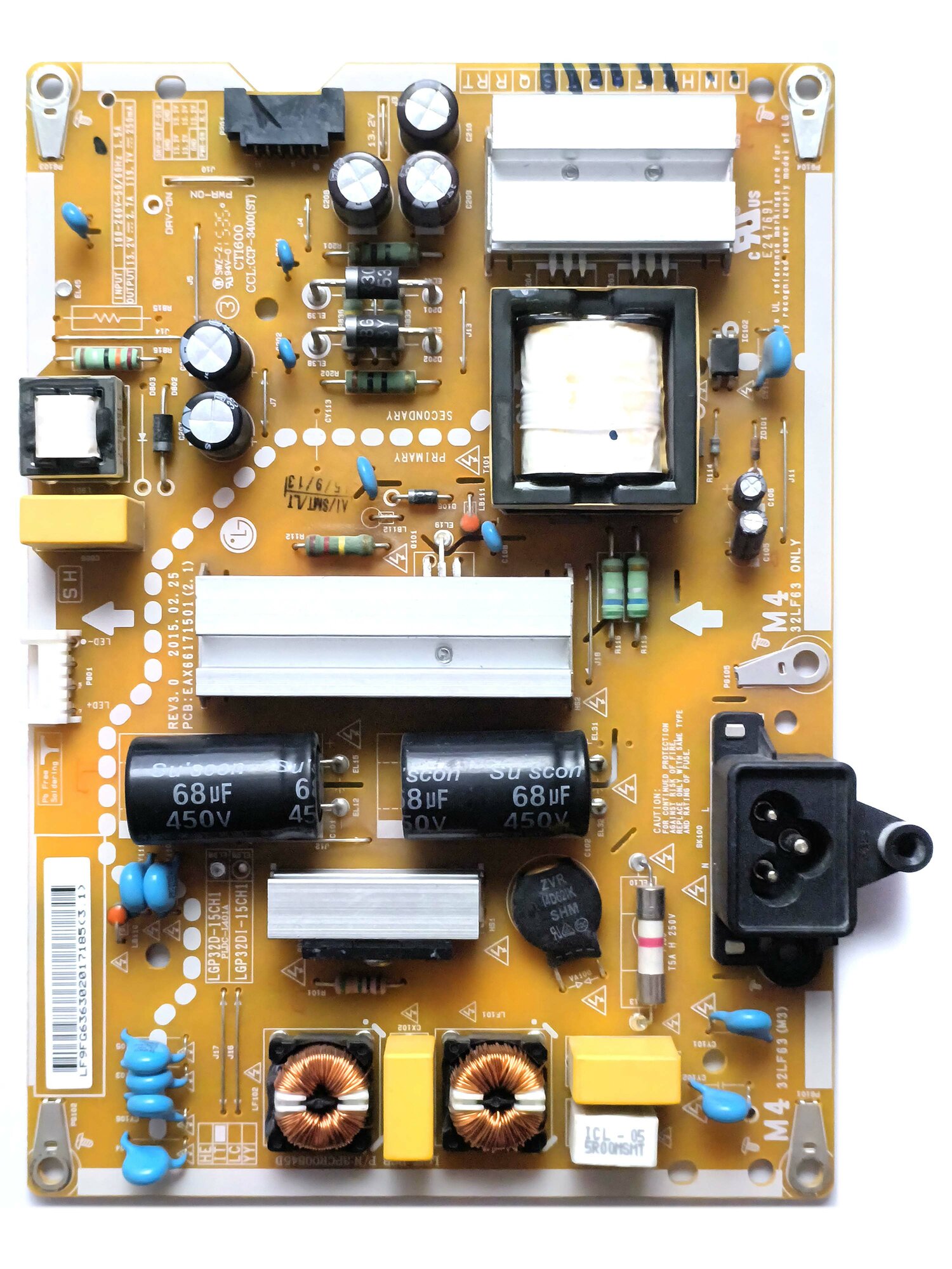 Блок питания EAX66171501 PLDC-L401A для телевизора LG 32LF562V