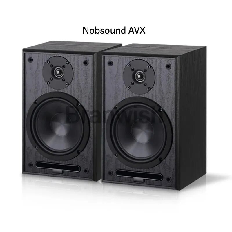 Nobsound AVX Динамик мощностью 6,5 дюймов 100 Вт * 2 сабвуфера, Пассивный динамик для книжной полки, двусторонний объемный звук, Настольный динамик HiFi, Динамик звуковой коробки