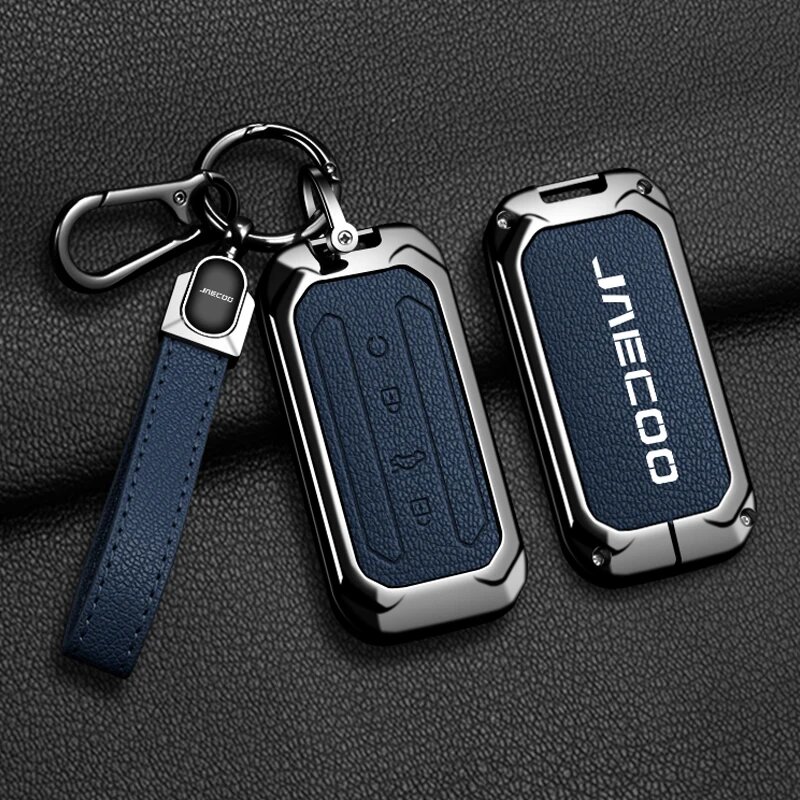 Брелок для ключей Jaecoo J7 J5 Blue-2, чехол из цинкового сплава