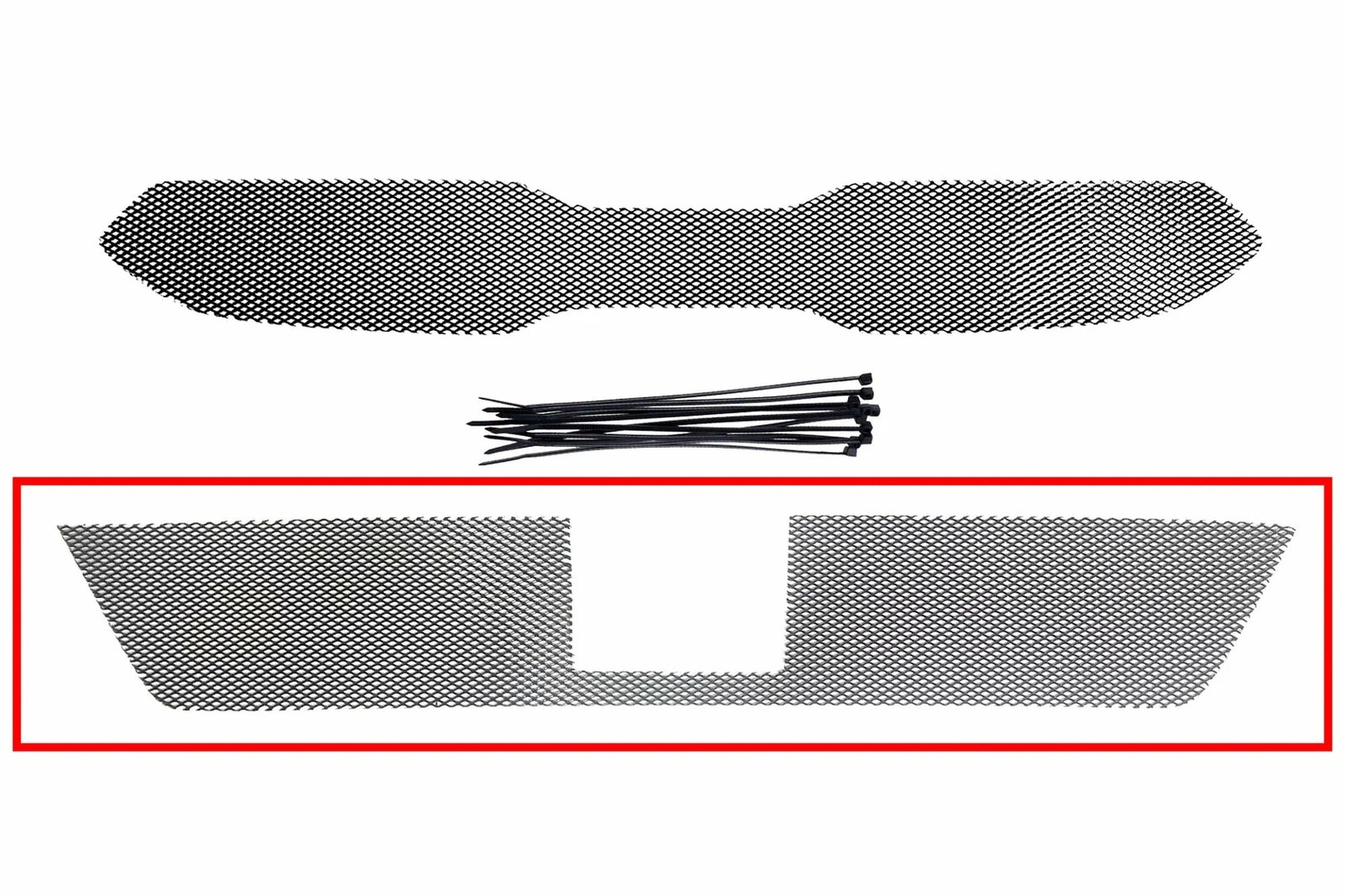 Защитная сетка радиатора для KIA CEED 2018-2021 (III), низ, с датчиком АСС