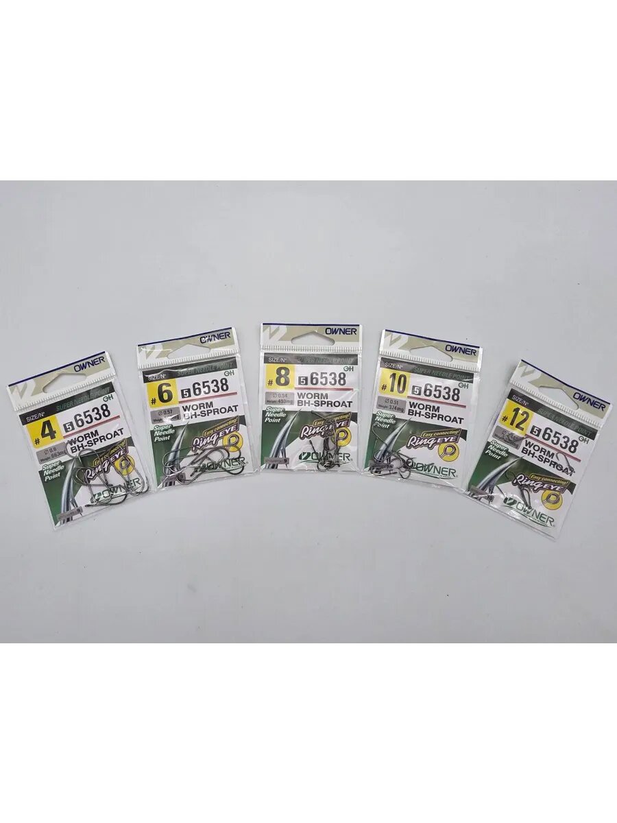 Крючки рыболовные OWNER набор 47 шт 5 размеров