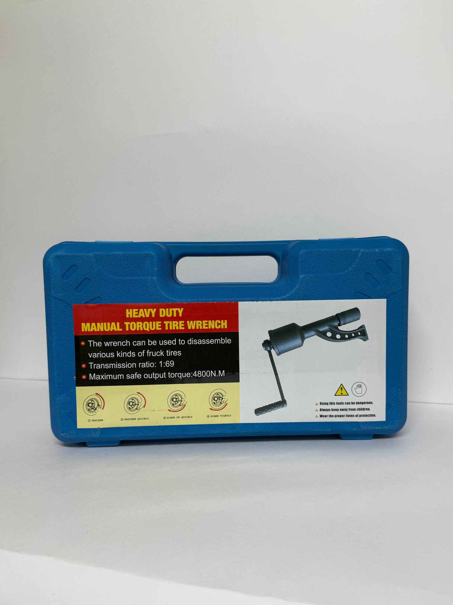 Гайковерт ручной грузовой, мясорубка, с редуктором, c головками на 33, и 27 мм, механический - для ГАЗели, арт: 1076-К