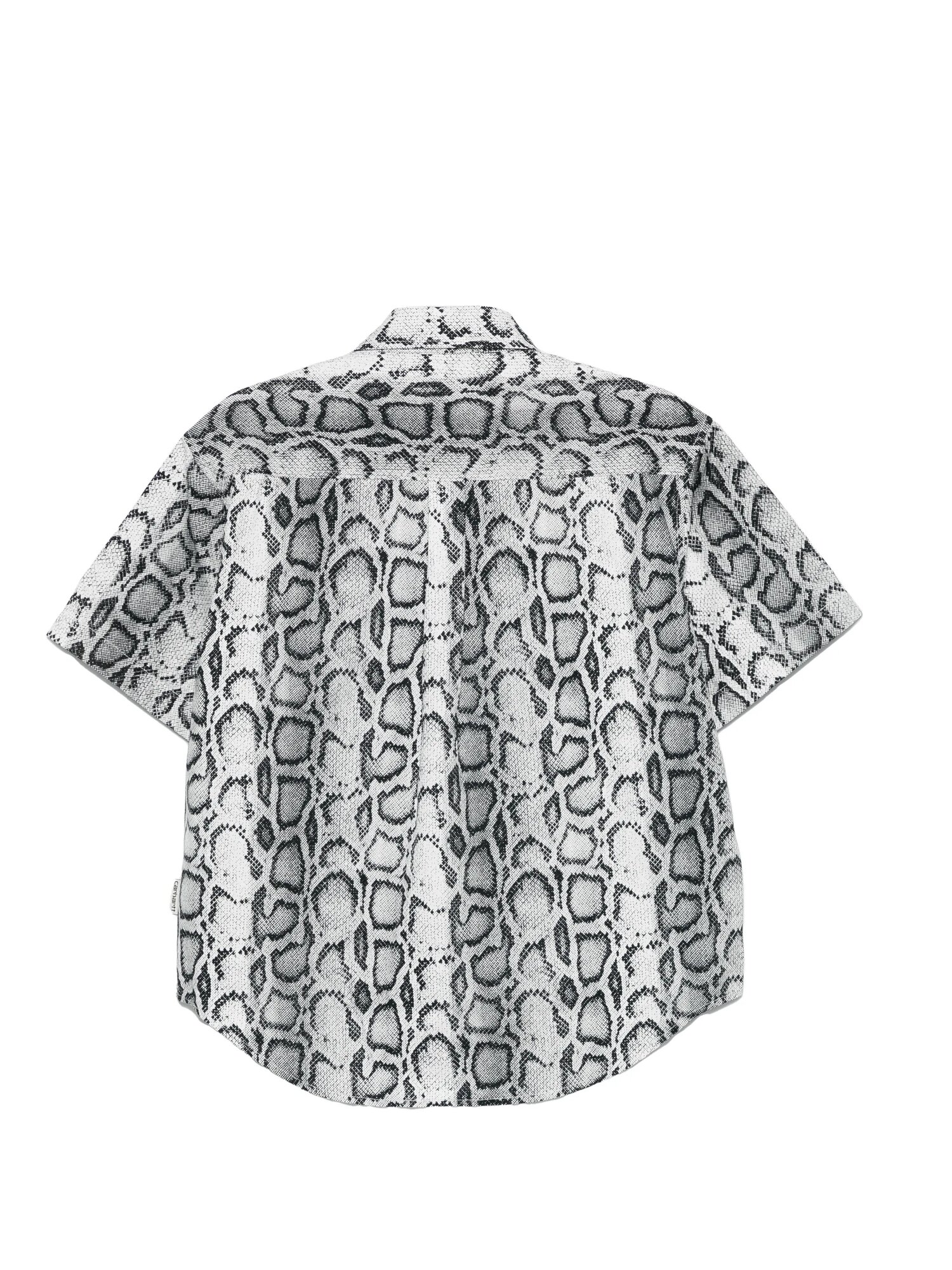Рубашка Carhartt WIP Snake Camo, размер 38, бежевый/белый — фото 1