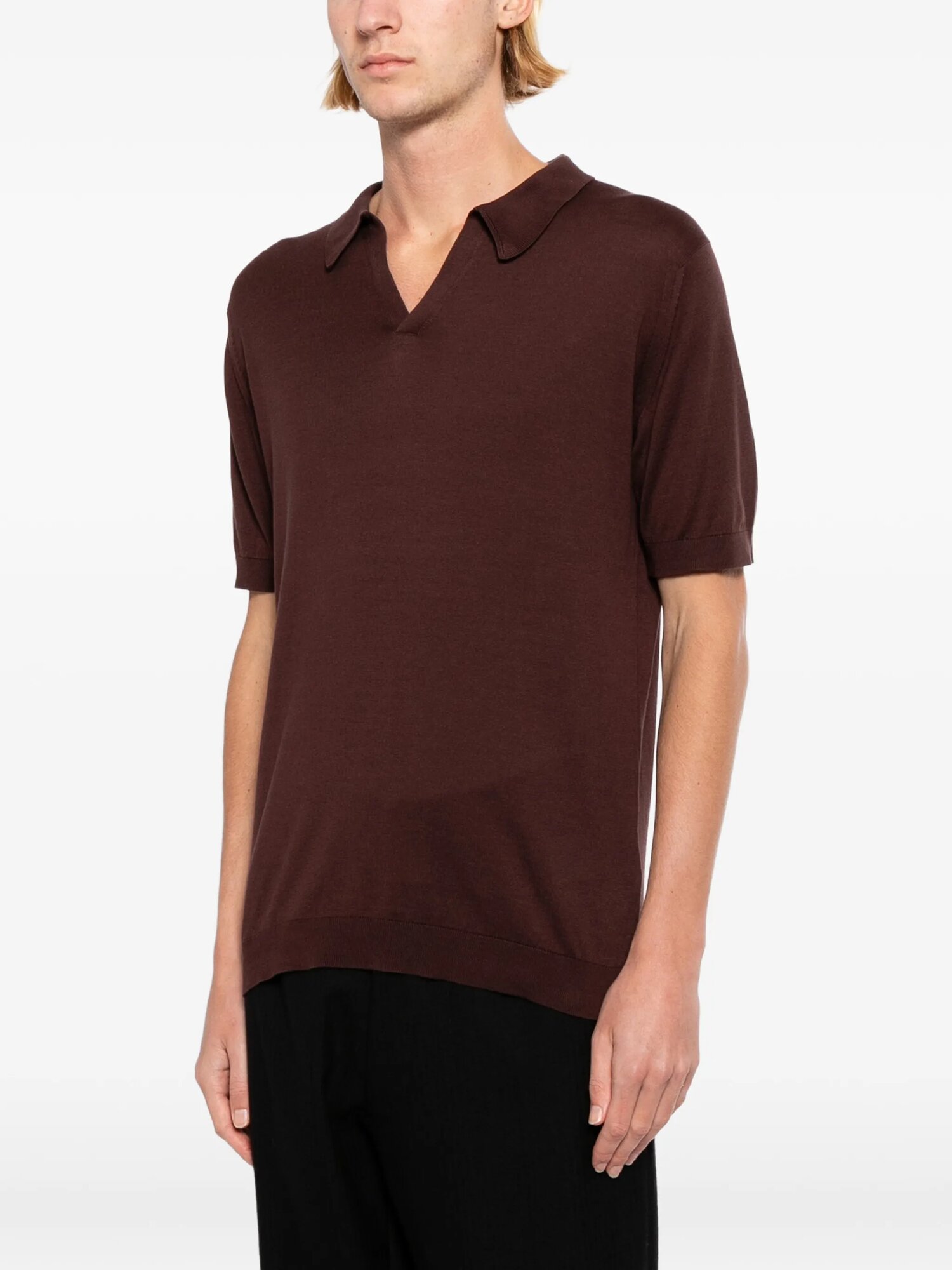 Рубашка John Smedley Noah, размер 48, brown — фото 1