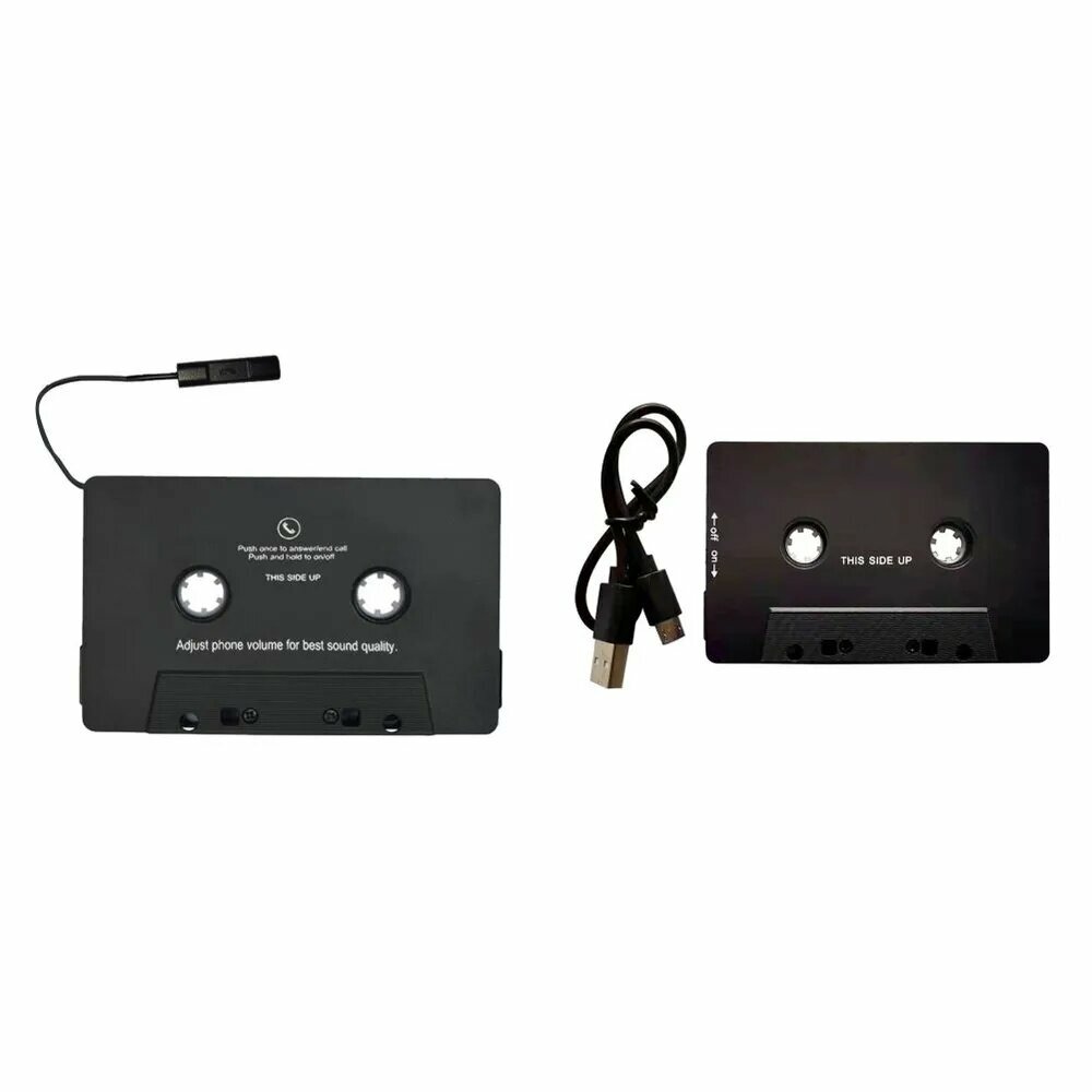 Bluetooth 5.0 адаптер для кассетных магнитол с микрофоном, AUX-преобразователь для автомобиля