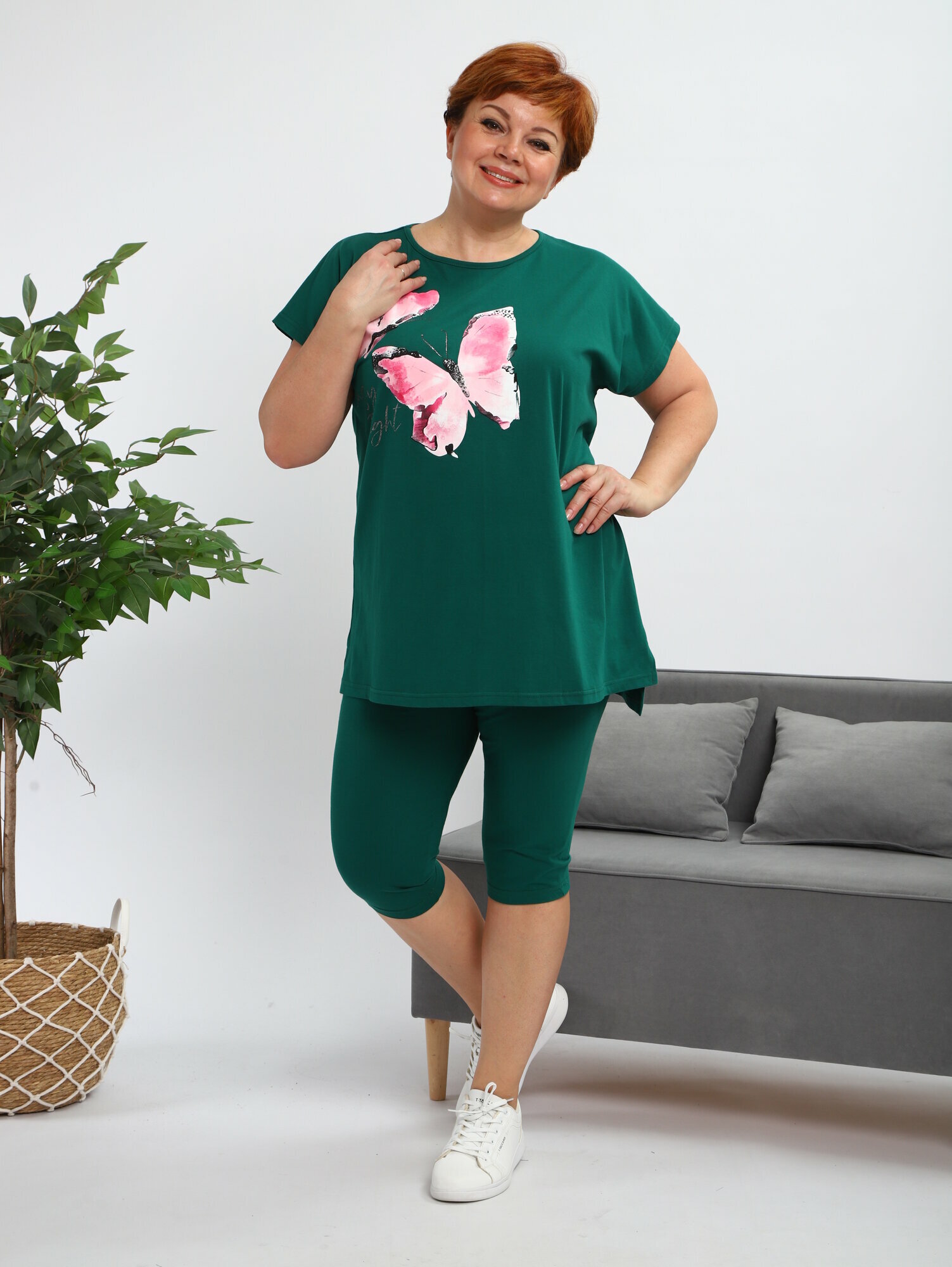 Комплект одежды домашний женский с бриджами