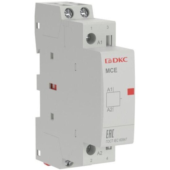 Контактор магнитный Dkc YON max типа MCE 2P 25A 240В 2НО, MCE-25-20-A240