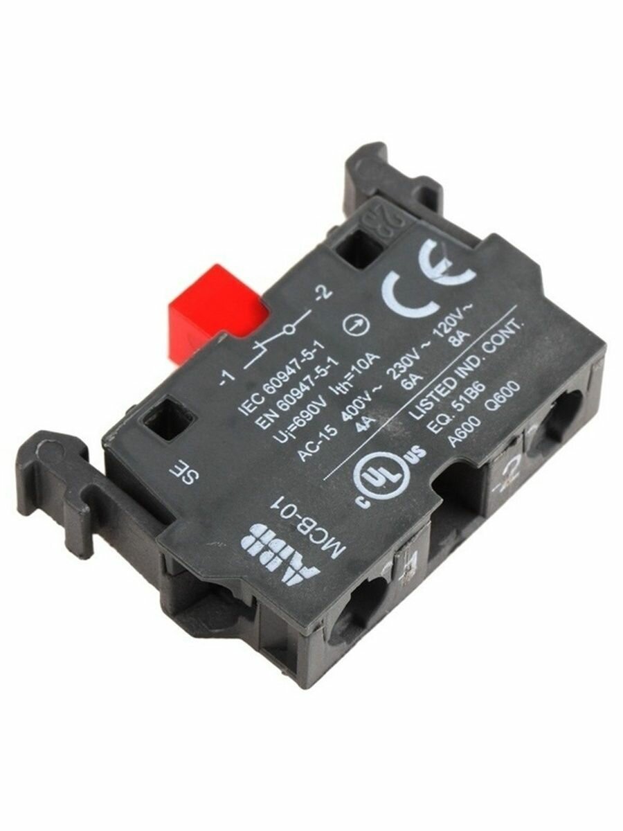 Контактный блок ABB MCB-01 фронтального монтажа 1НЗ 1SFA611610R1010