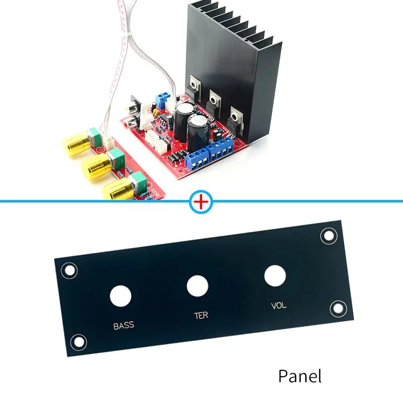 Lenwaycn LM1875 2.1 канальный усилитель для домашней аудиосистемы Assembled With Panel