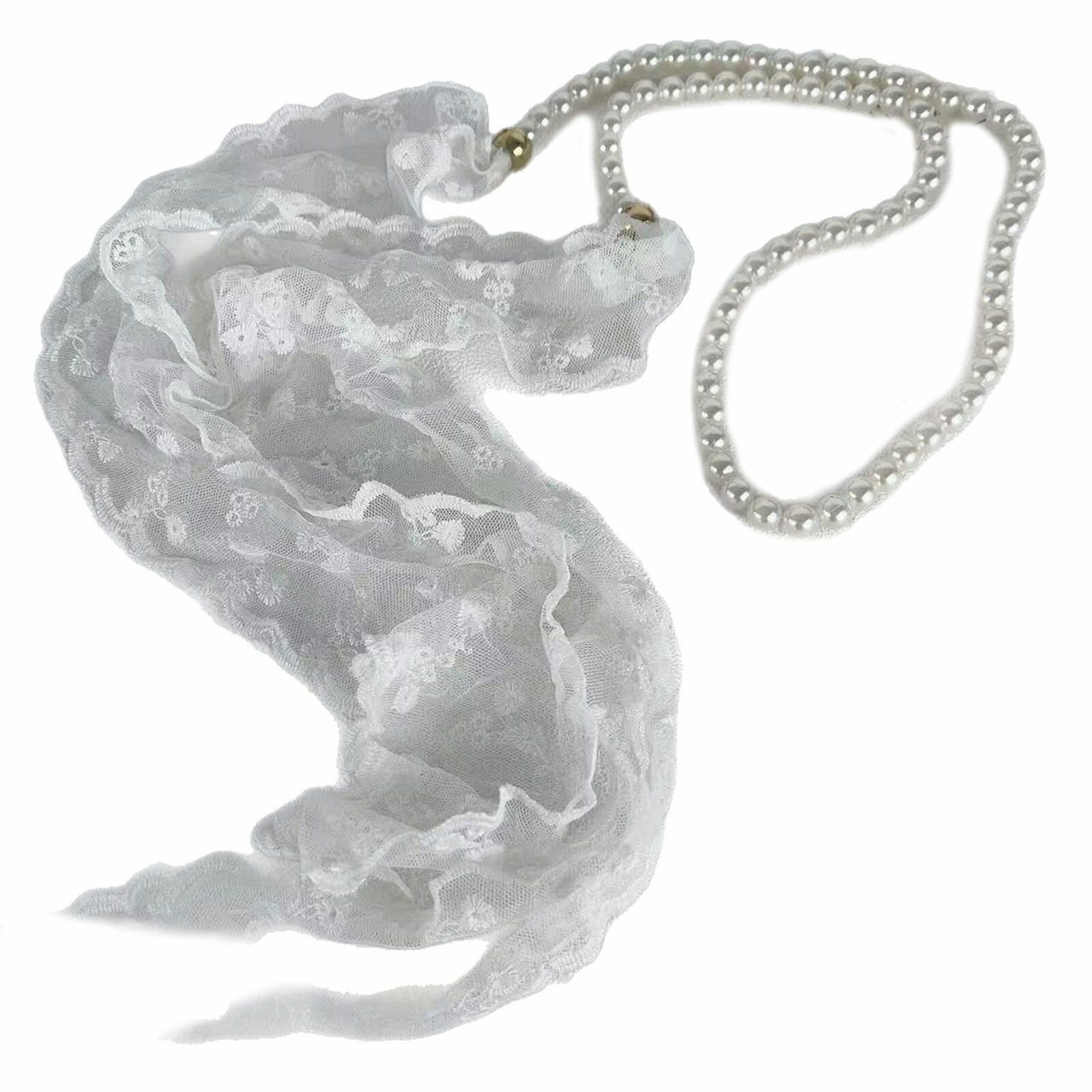 Элегантный французский кружевной пояс с жемчугом регулируемый аксессуар и подарок