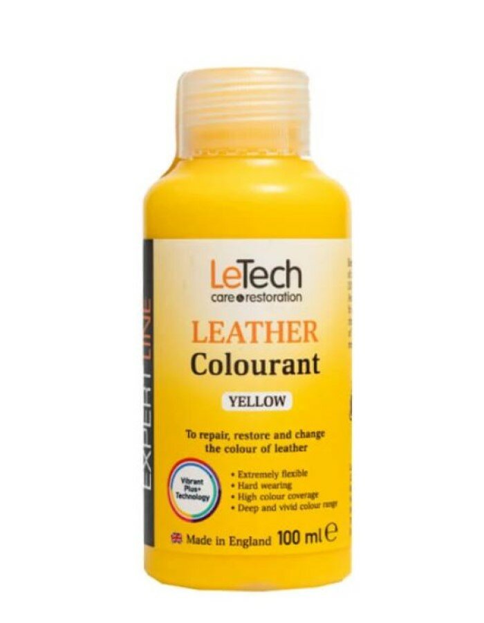 LeTech Expert Line Краска для кожи (Leather Colourant) Yellow, 100мл