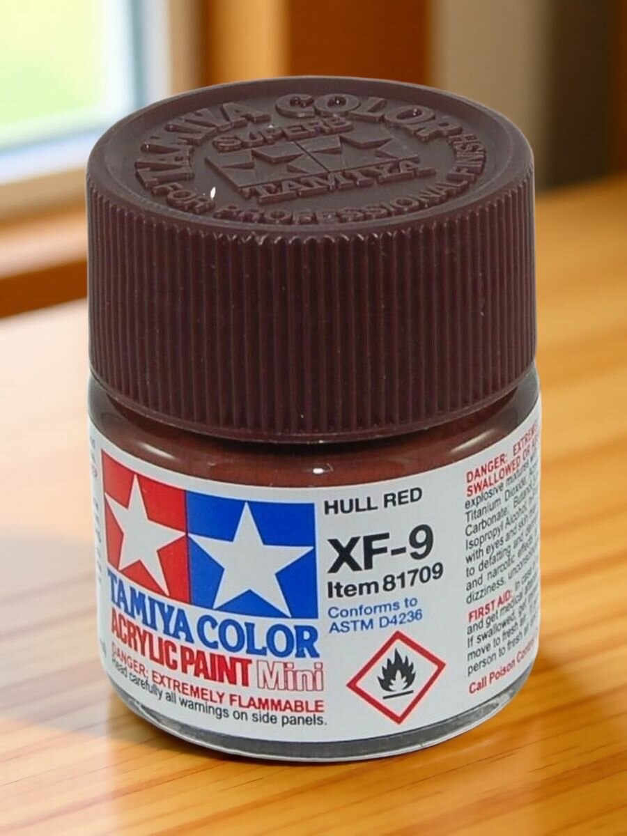 XF-9 Hull Red (Красная корабельная матовая) акриловая краска