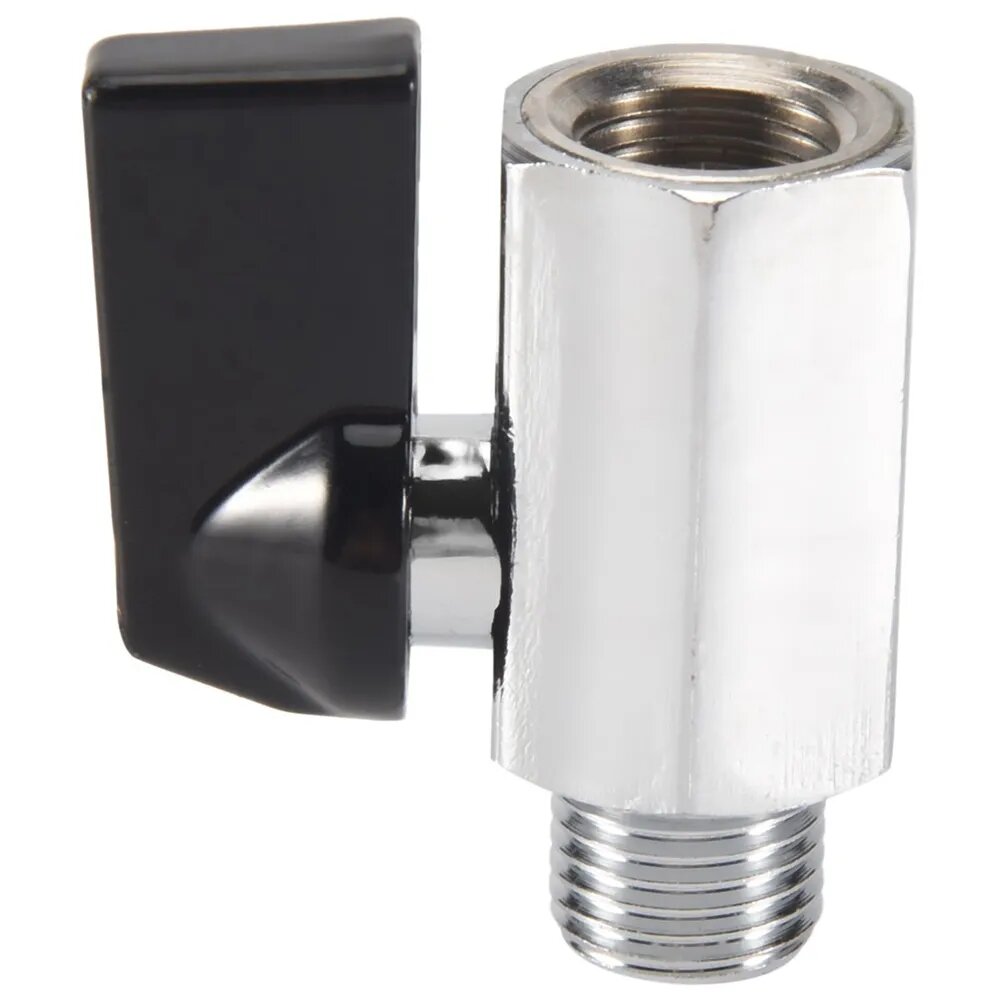 Хромированная латунь 1/4 дюйма шаровой кран с резьбой между мужчинами и женщинами шланг воздушного компрессора